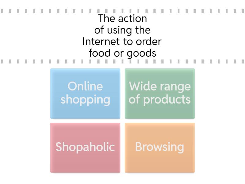 ENGLISH 8 UNIT 8 LESSON 7 - Find the match