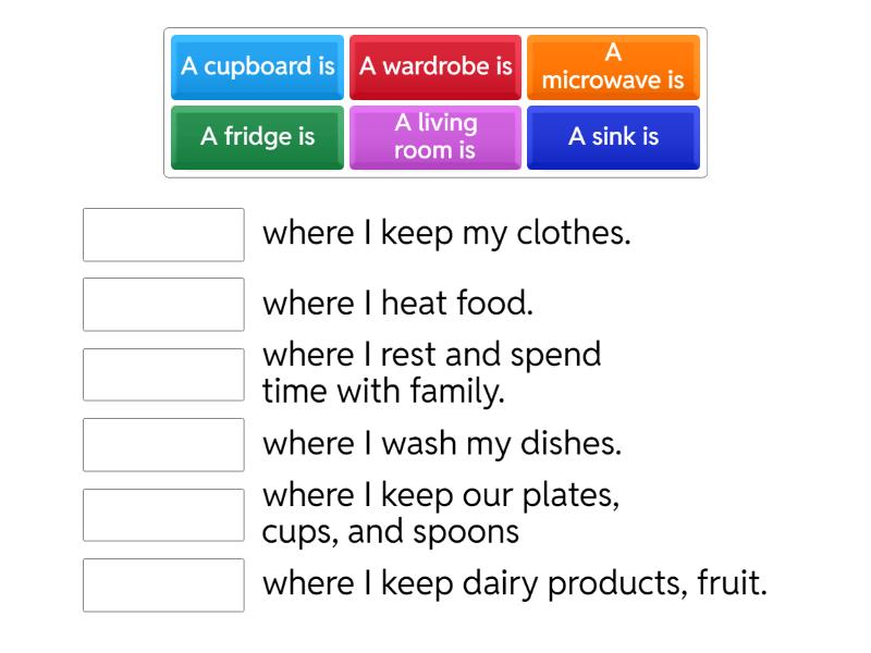 match the sentences - Match up