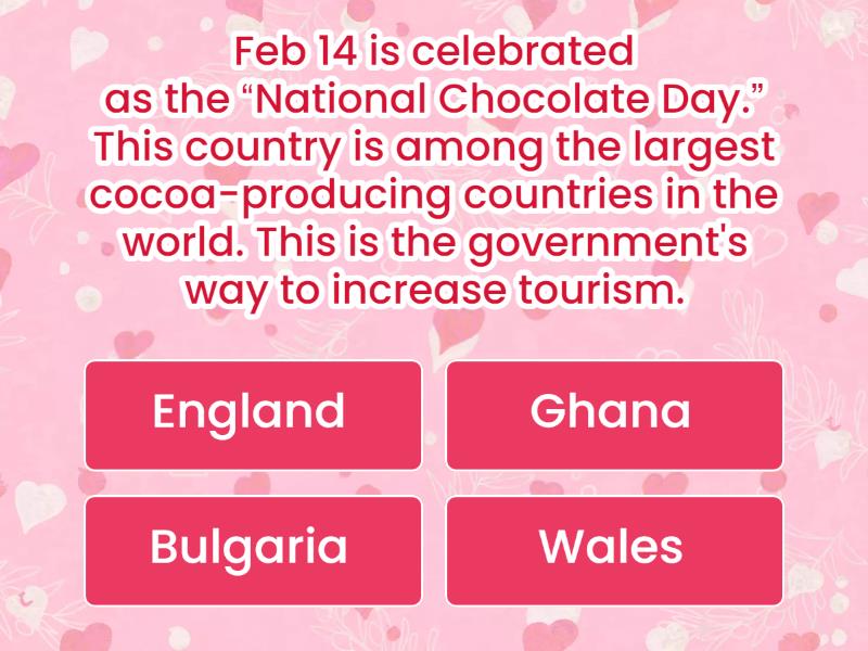 Valentine Traditions Around the World - Викторина