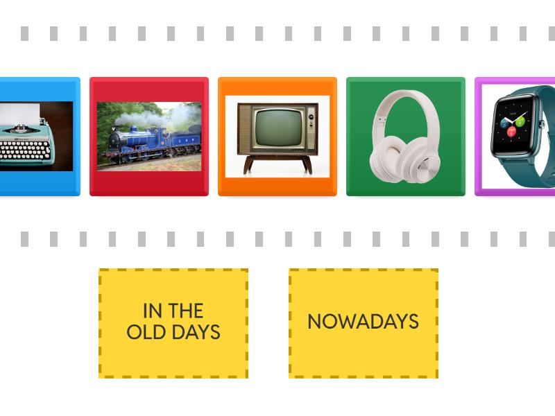 THEN VS NOW - Speed sorting