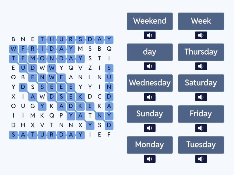 Can you find the words? - Wordsearch