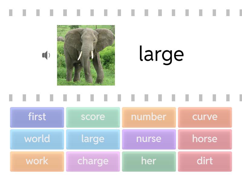 UFLI 83 Day 1: R-Controlled Vowel Review - Find the match