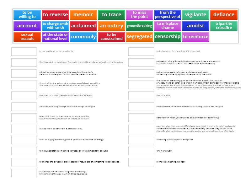 One of the most banned books of all time - Match up