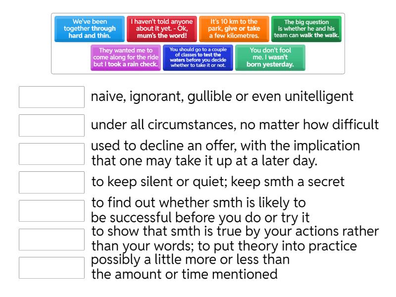 7 C2 level words - Match up