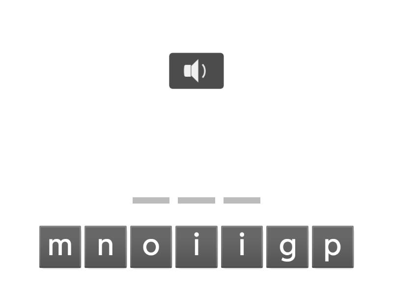 U8 voc - Spell the word