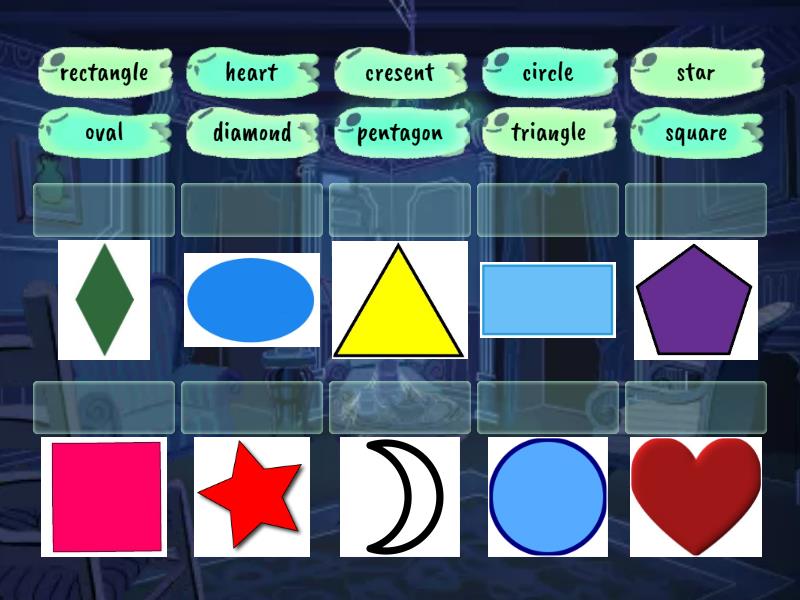 shape ( picture and word ) - Match up