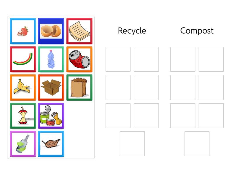 Recycle -compost trash - Group sort