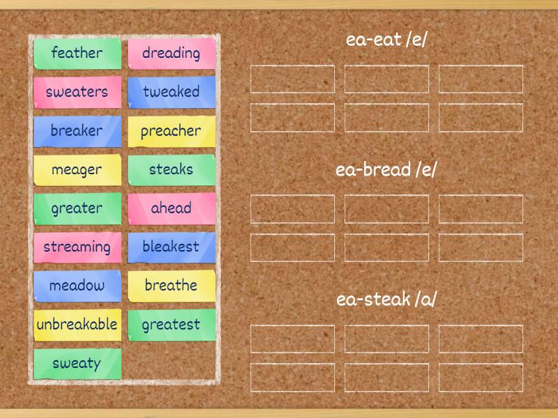 3 Sounds of ea - Group sort