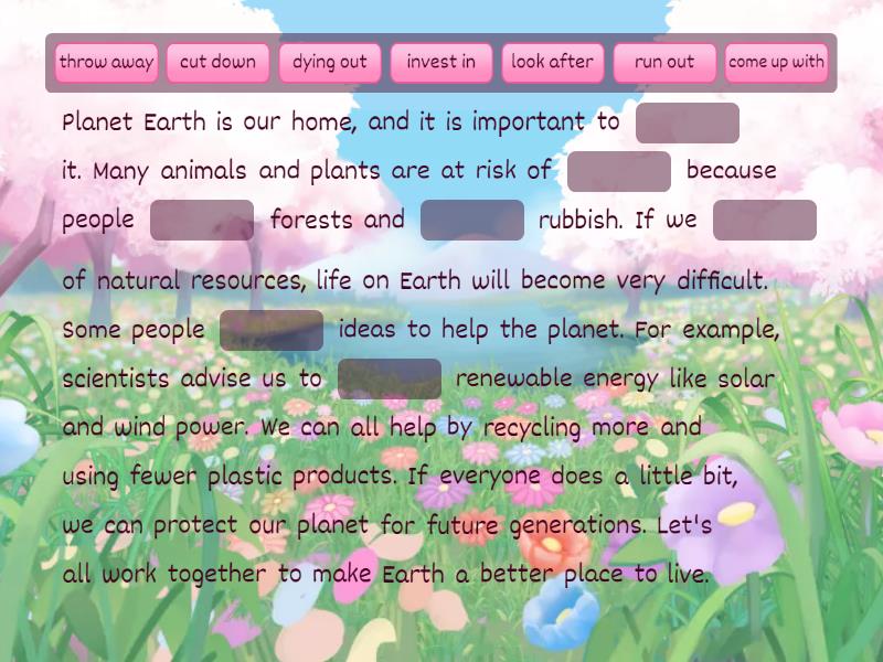 GW 2nd B1 U6 WB phrasal verbs - Complete the sentence