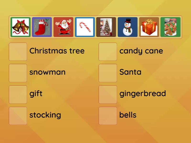 Christmas Vocabulary - Match up