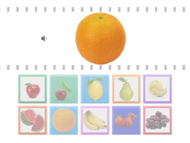 Fruit Matching Game - Find the match