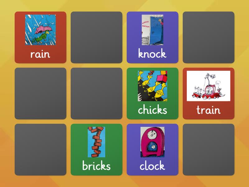 Dr. Seuss Rhyming -- Match Game #2 - Parejas