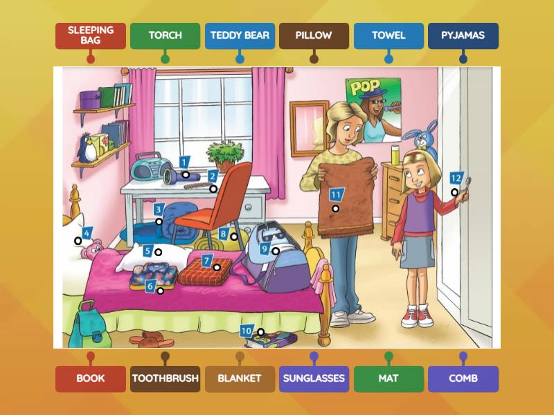 LET'S GO CAMPING- MATCH - Labelled diagram