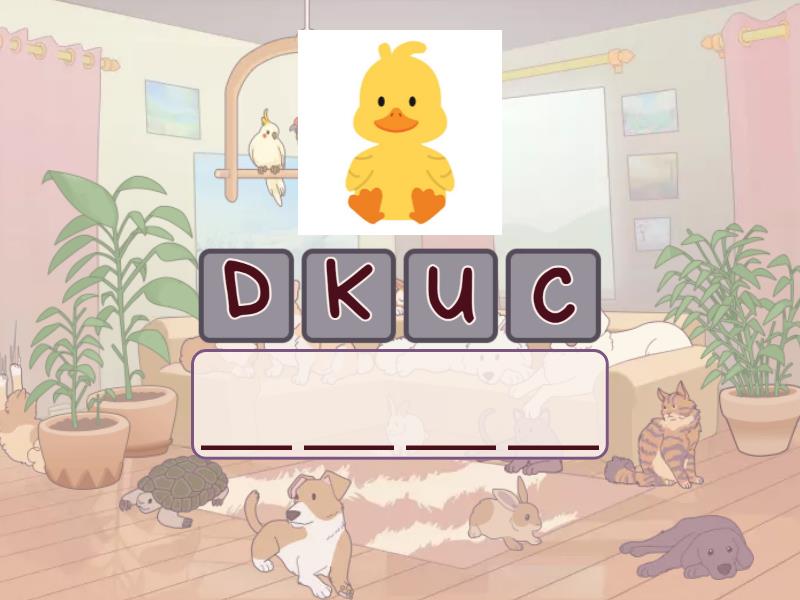 SM1_Unit 3_pets - Anagram