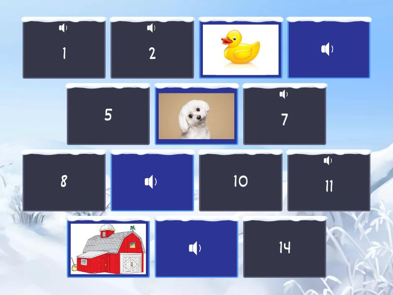 On the farm - Matching pairs