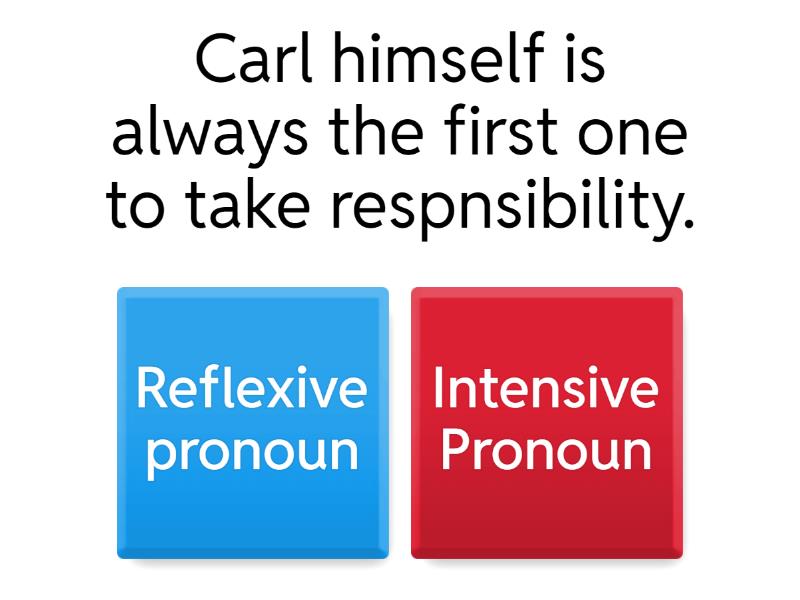 Reflexive and Intensive Pronoun Practice - Quiz