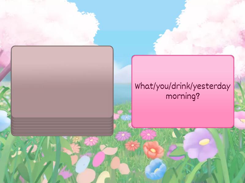 7C make questions with these verbs (p136-137 7c) - Speaking cards