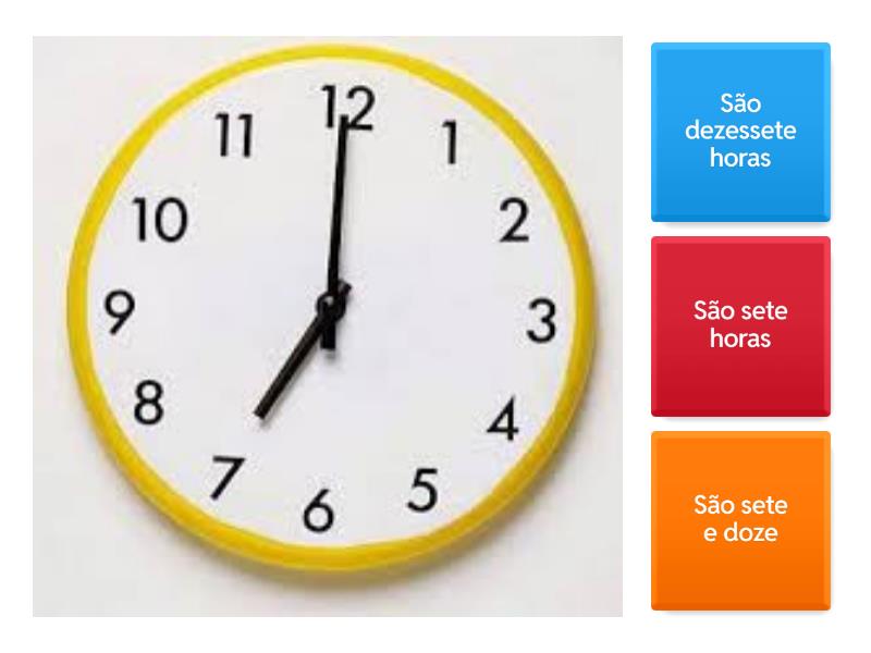 Que horas são? - Quiz