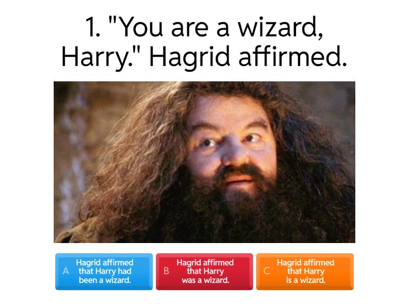 Harry Potter and Reported Speech - Kuis