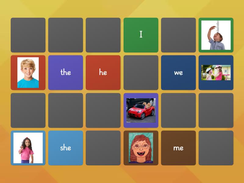 Blue Tricky Words - Matching pairs