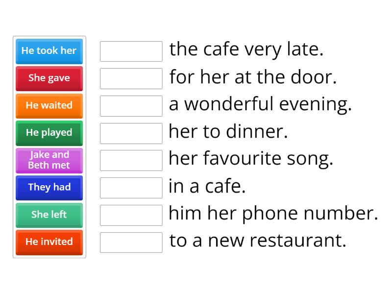 AEF 2 (WB 2C) vocabulary - Match up