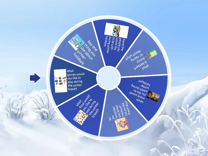 Winter holidays questions! - Spin the wheel