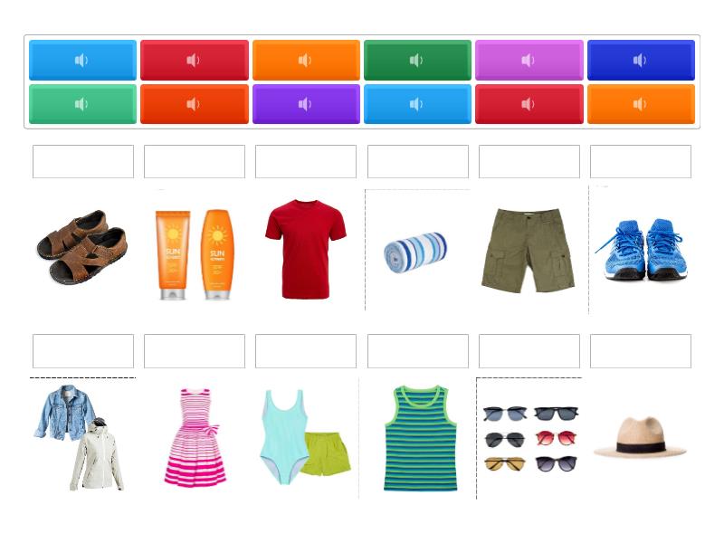 Vocabulary learning- 12 thematic words_audios & visuals - Match up