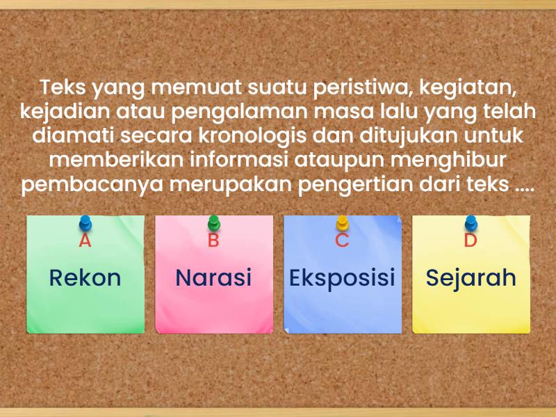Kuis Teks Rekon - Quiz