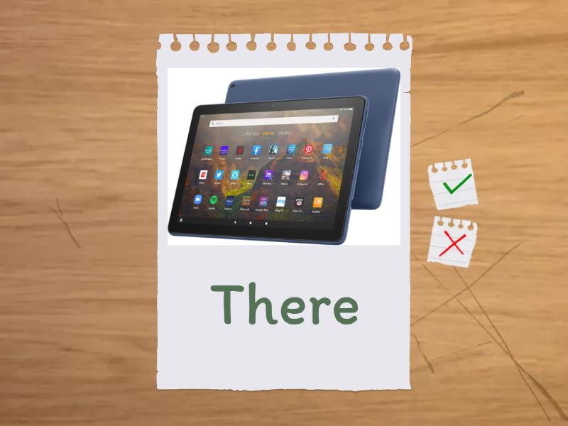 Items- EF beginners 3A / here&there - Flash cards