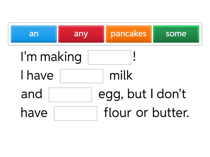 Complete the recipe - Complete the sentence