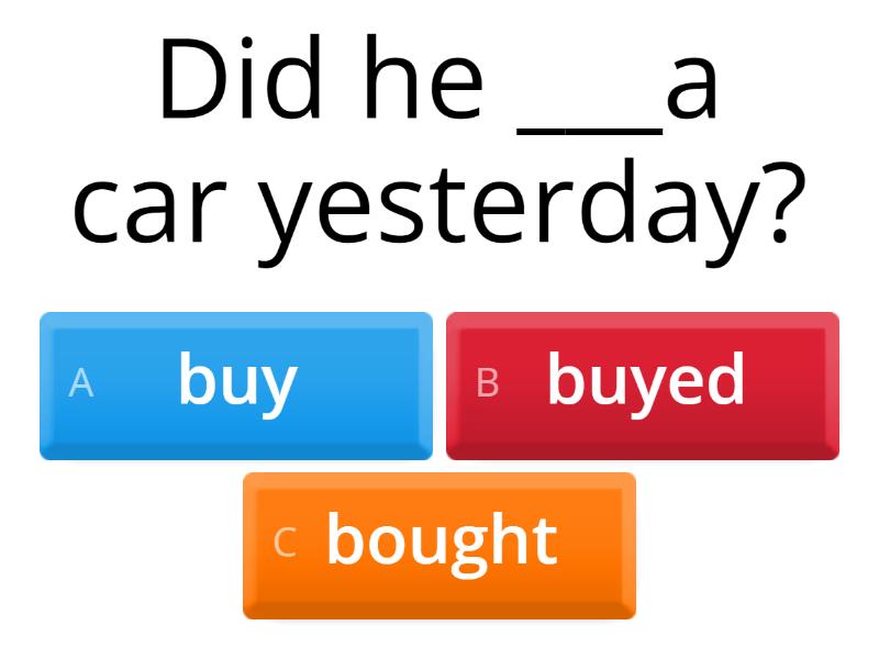 Present Simple vs Past Simple - Quiz