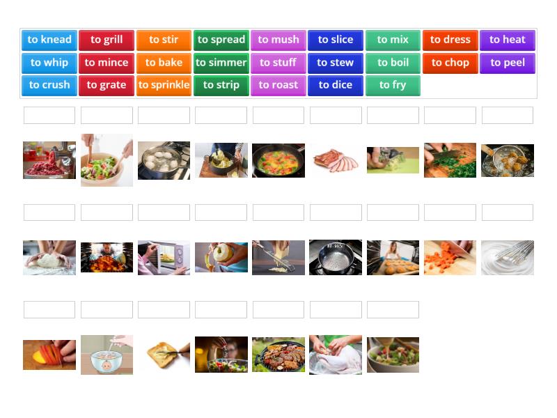 Ways of cooking - Match up