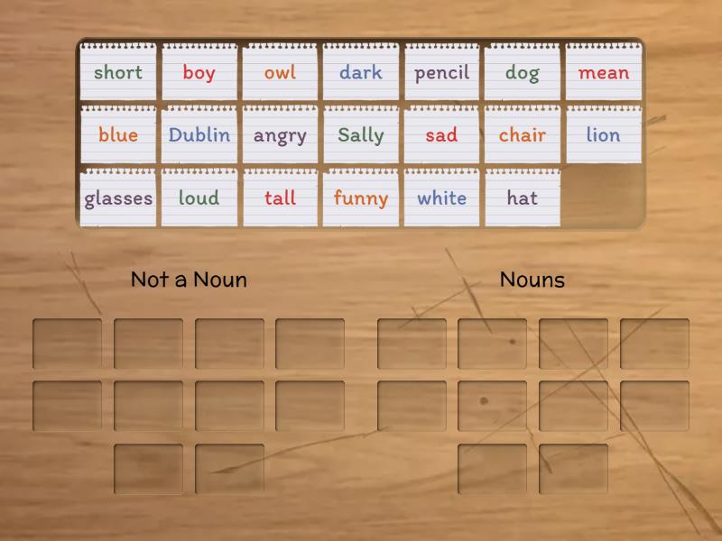 Noun or Not? - Group sort