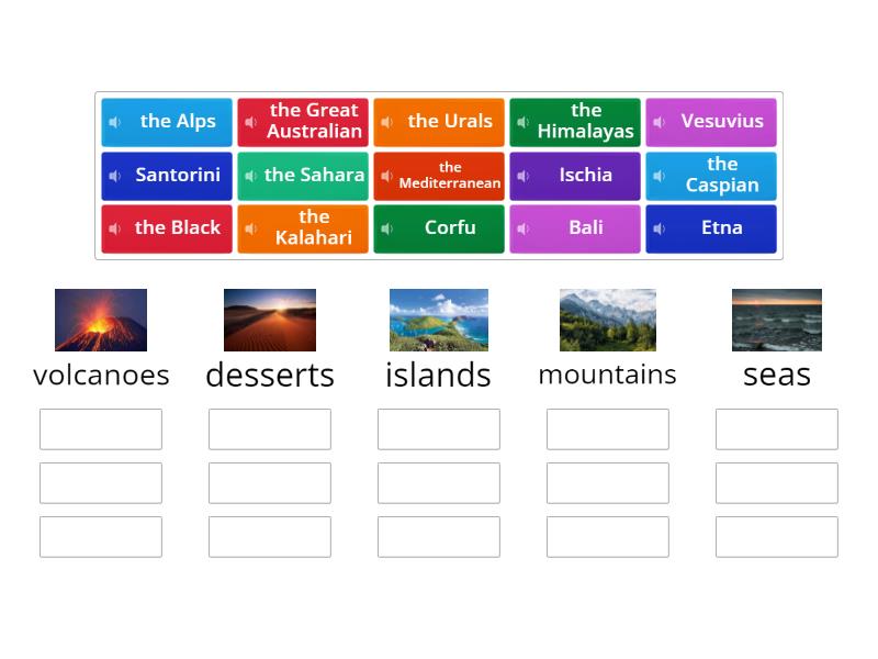 world Geography - Group sort