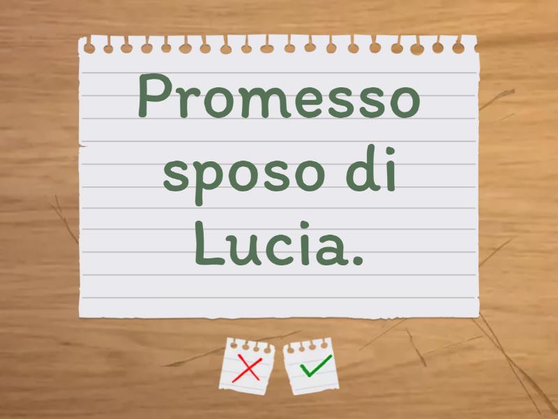"PROMESSI SPOSI" - Flash cards