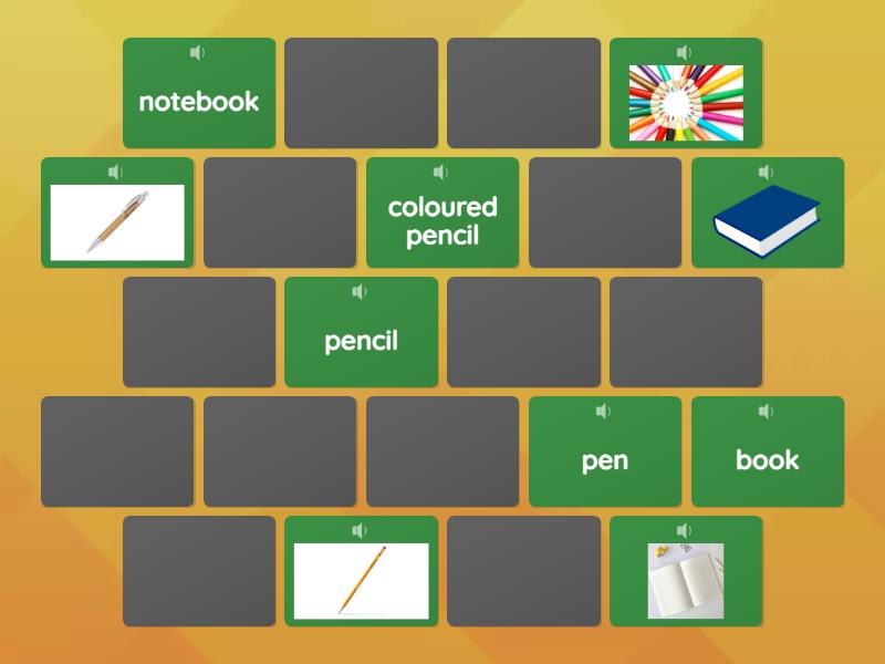 Go Getter (1) 0.3 In the classroom - Matching pairs