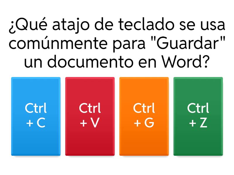 Uso Básico de Microsoft Word - Cuestionario