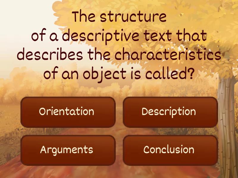 Descriptive Text - Quiz