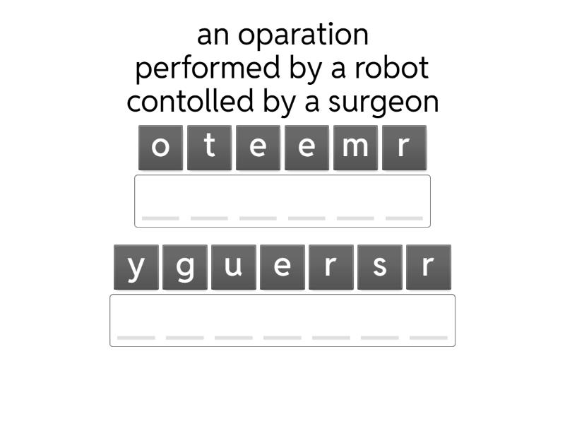 Unit 8, lesson 2- Innovative Technologies - Anagrama