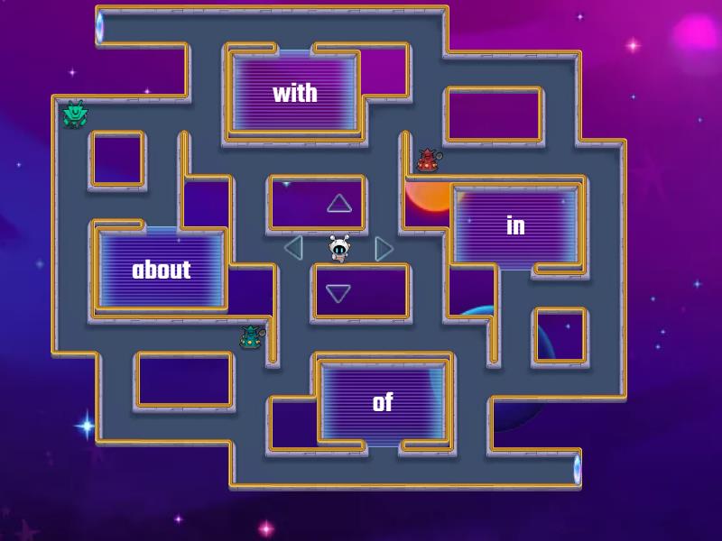 Adjectives with preposition () - Maze chase