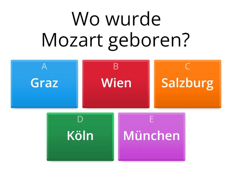 Wolfgang Amadeus Mozart - Quiz
