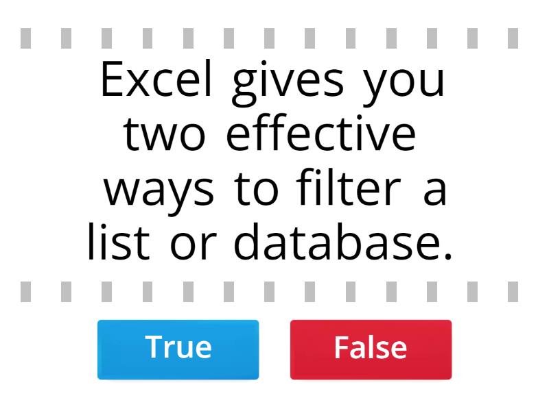 Chapter-6 Database Management - True or false
