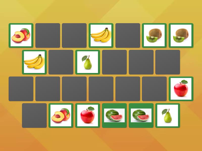Fruits - Matching pairs