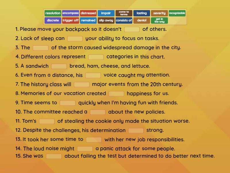 Aphasia Vocabulary - Complete the sentence