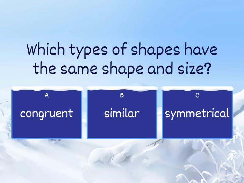 Triangles, Congruent vs Similar Review - Quiz
