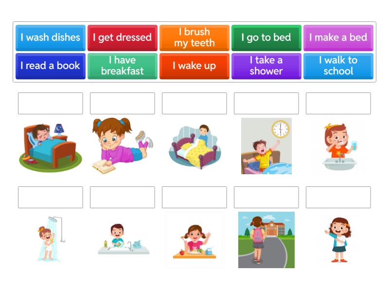 Daily Routines - Match up