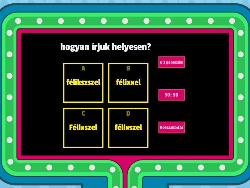 nyelvtan tulajdonnevek helyesírása - Telequiz