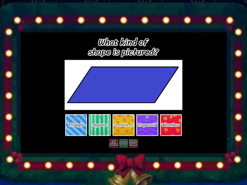 Properties of 2D Shapes - Gameshow quiz