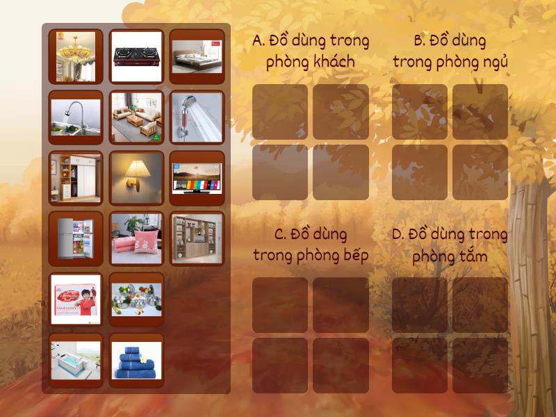 Lớp 4b4 Trường Mầm Non Tân Tiến Trò Chơi Phân Loại Các đồ Dùng Trong