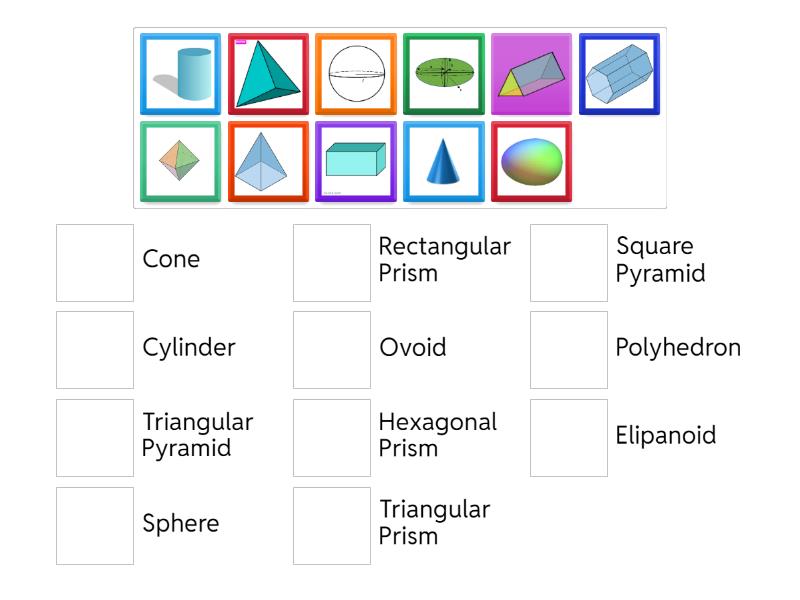 Geometric Solids - Match up